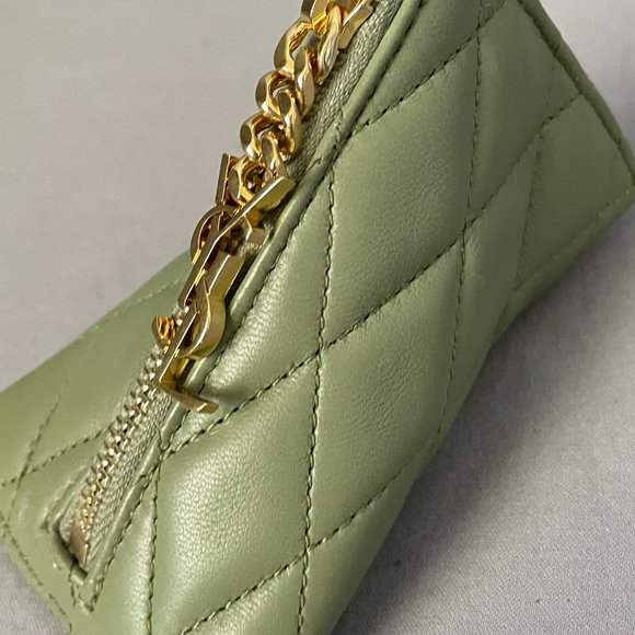 Saint Laurent | Accessories | Saint Laurent Triangle Ysl Quilted Pouch ...